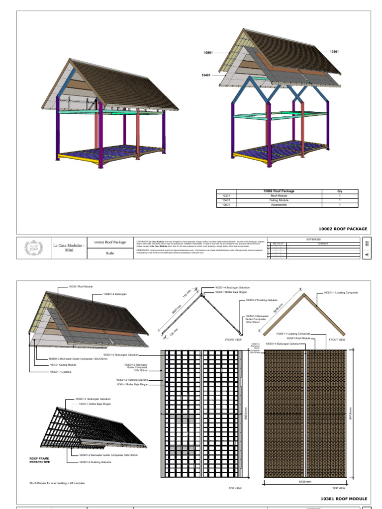 Construction Drawing Pg22 - Roof Package | PDF