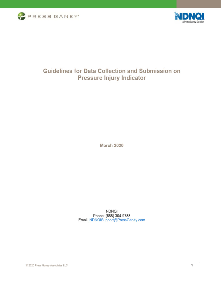 Guidelines - Pressure Injury | PDF