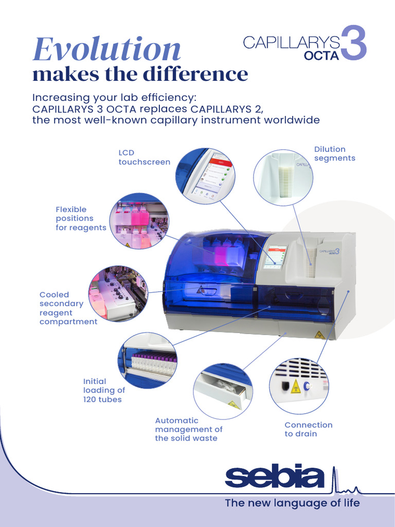 Sebia Capillarys 3 OCTA | PDF | Glycated Hemoglobin | Chemistry