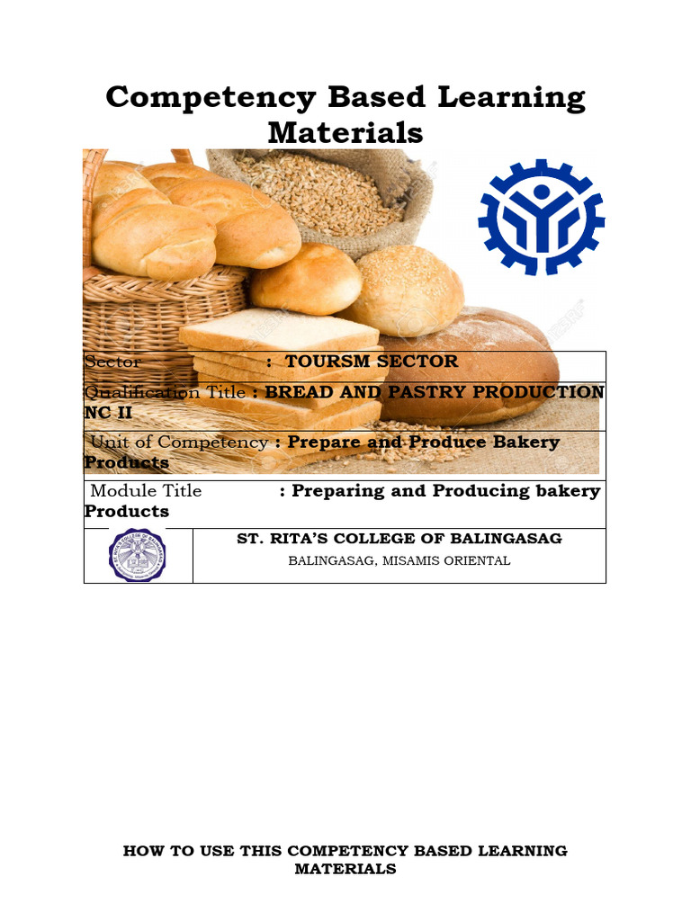 CBLM Sample | PDF | Custard | Cakes