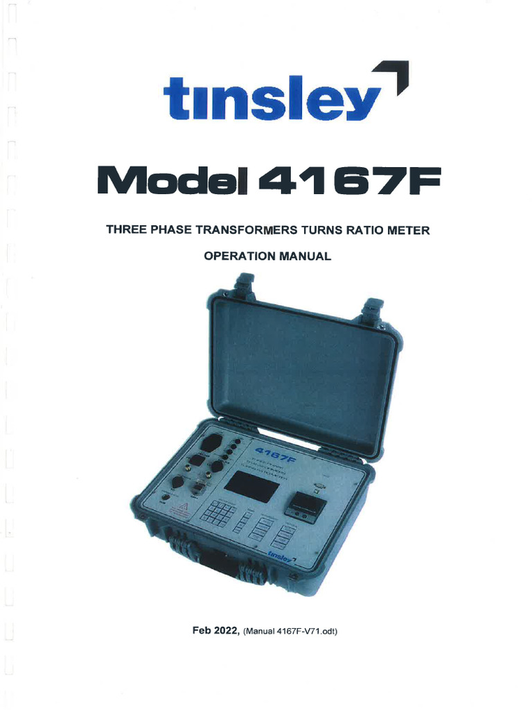 Tinsley 4167F | PDF