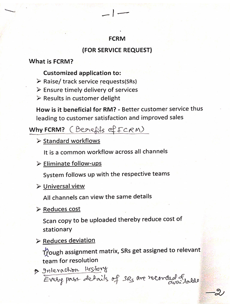 SRM FCRM Term-2 | PDF