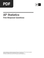 Ap Statistics FRQ 2017 | PDF | Ordinary Least Squares | Standard Deviation