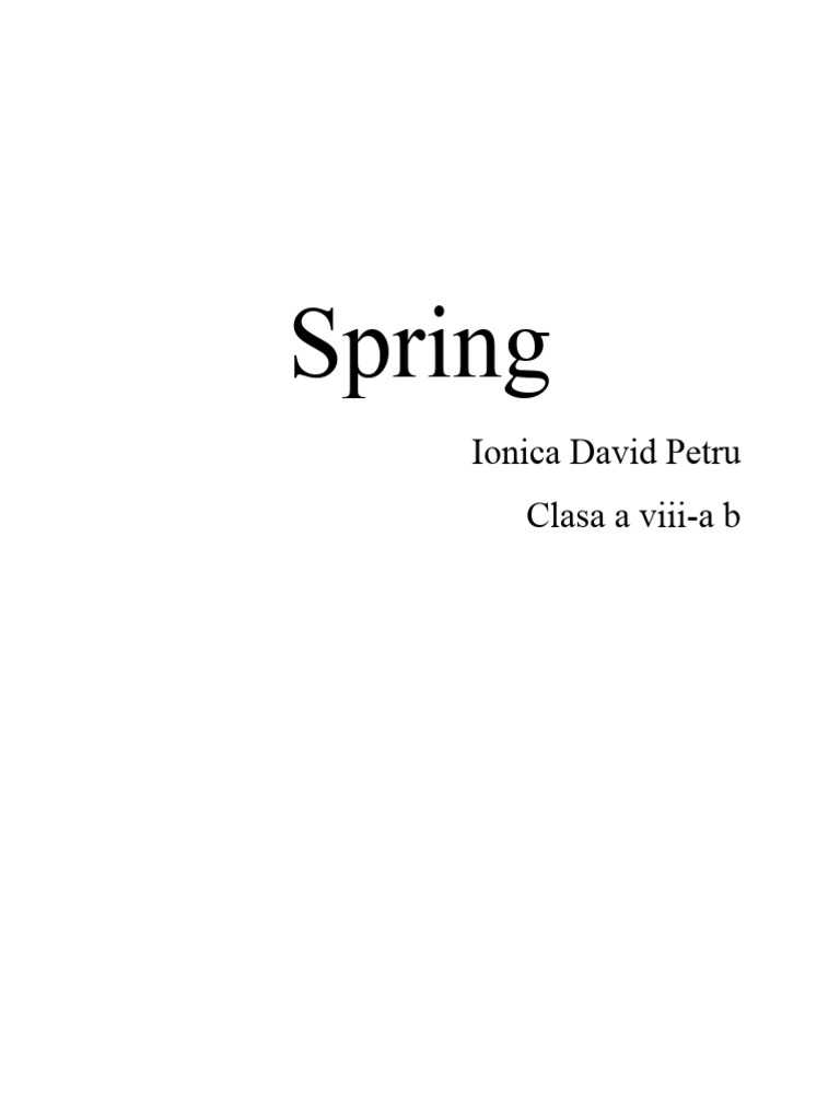 Spring | PDF