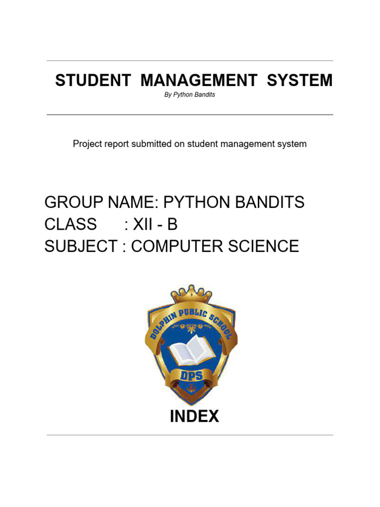 Student Management System | PDF