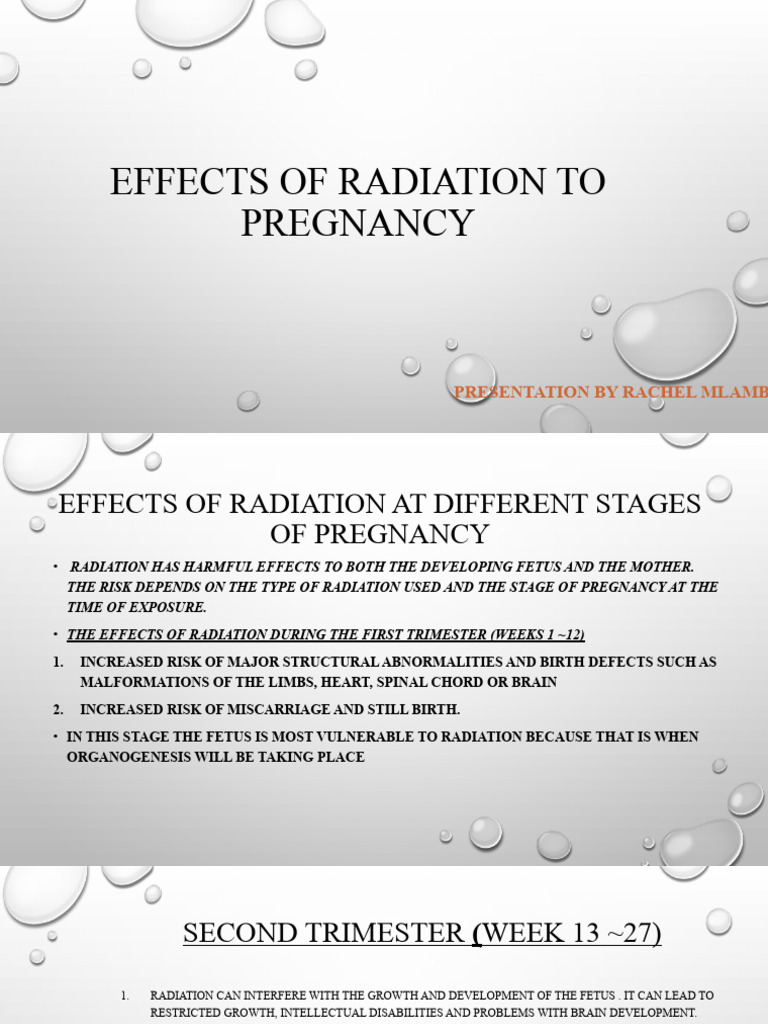 Effects of Radiation On Pregnancy | Download Free PDF | Pregnancy ...