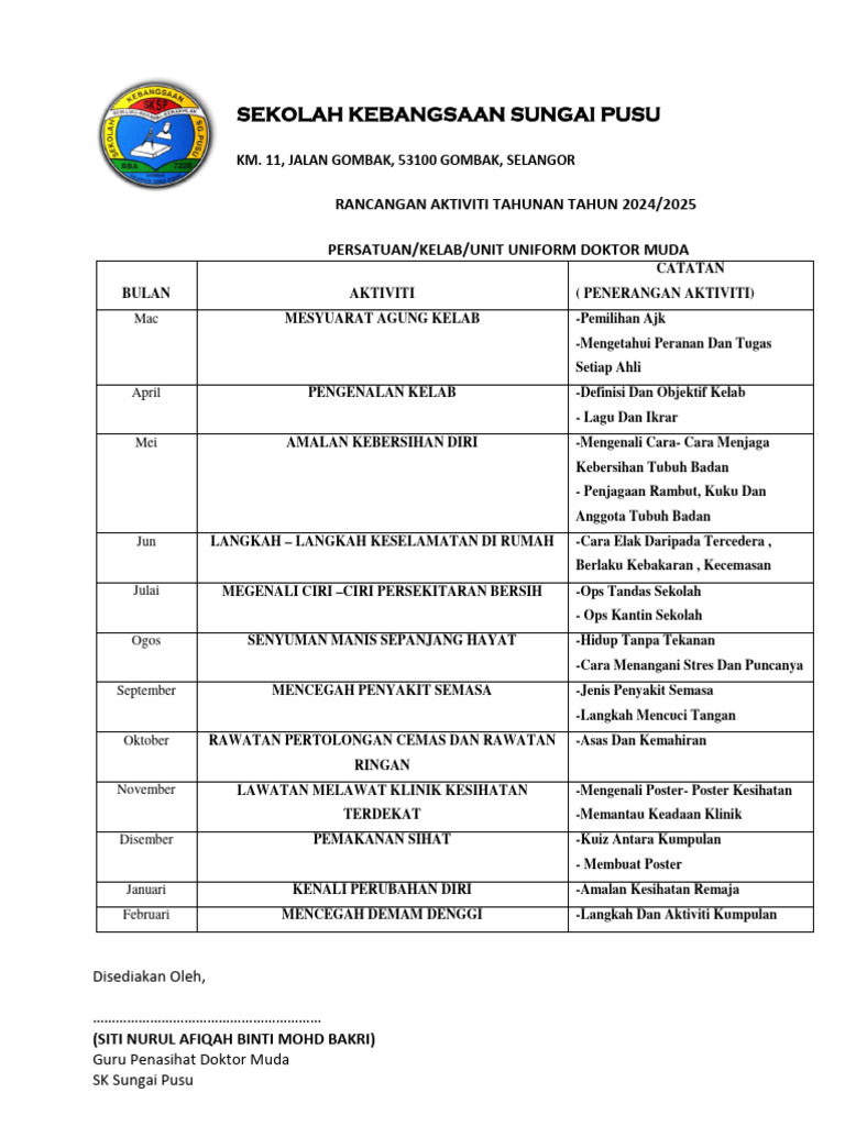 Rancangan Tahunan KDM 2024 | PDF