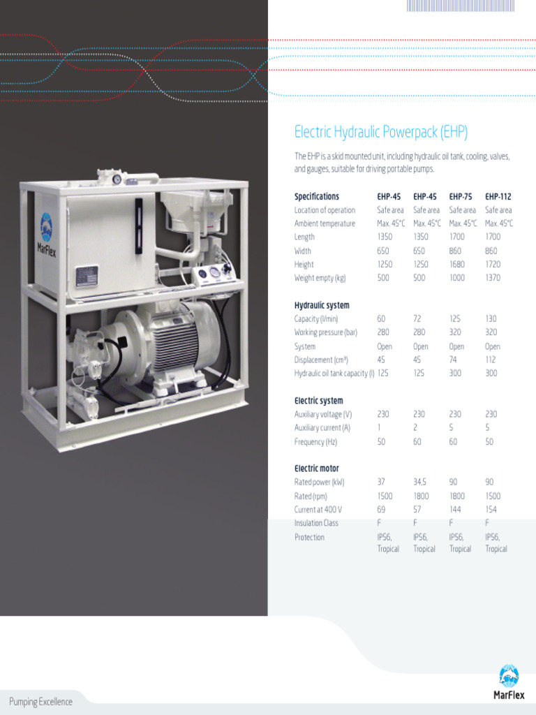Electric Hydraulic Powerpack EHP | PDF | Physical Sciences ...