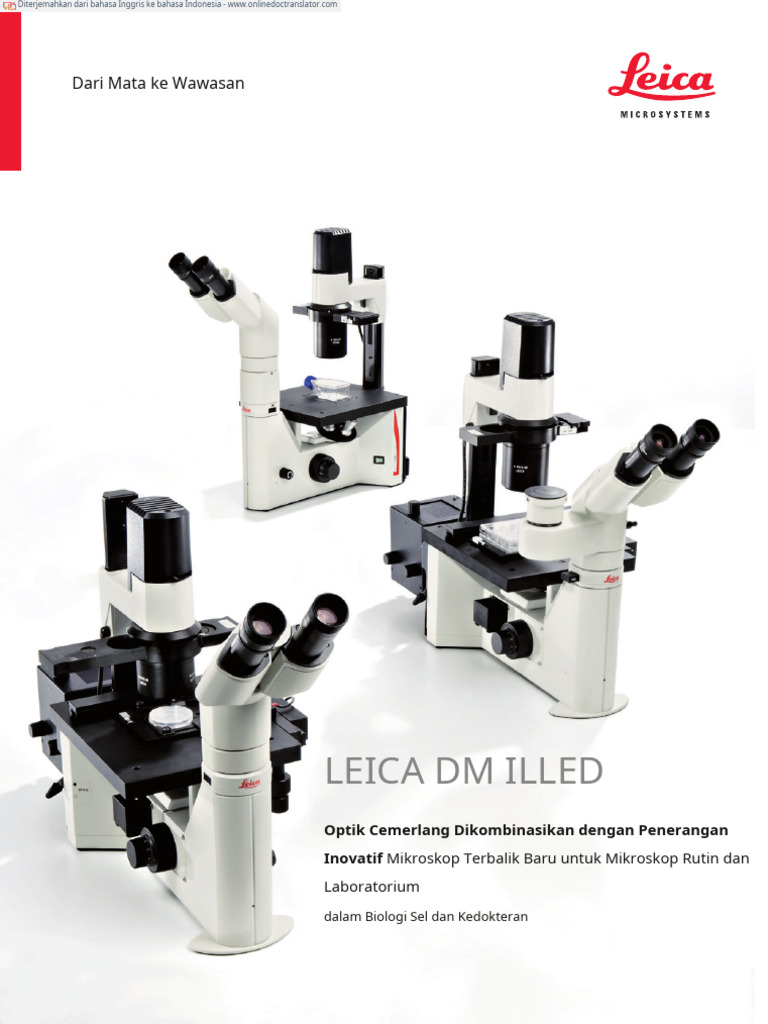 Leica DMiL LED Inverted Microscope - En.id | PDF