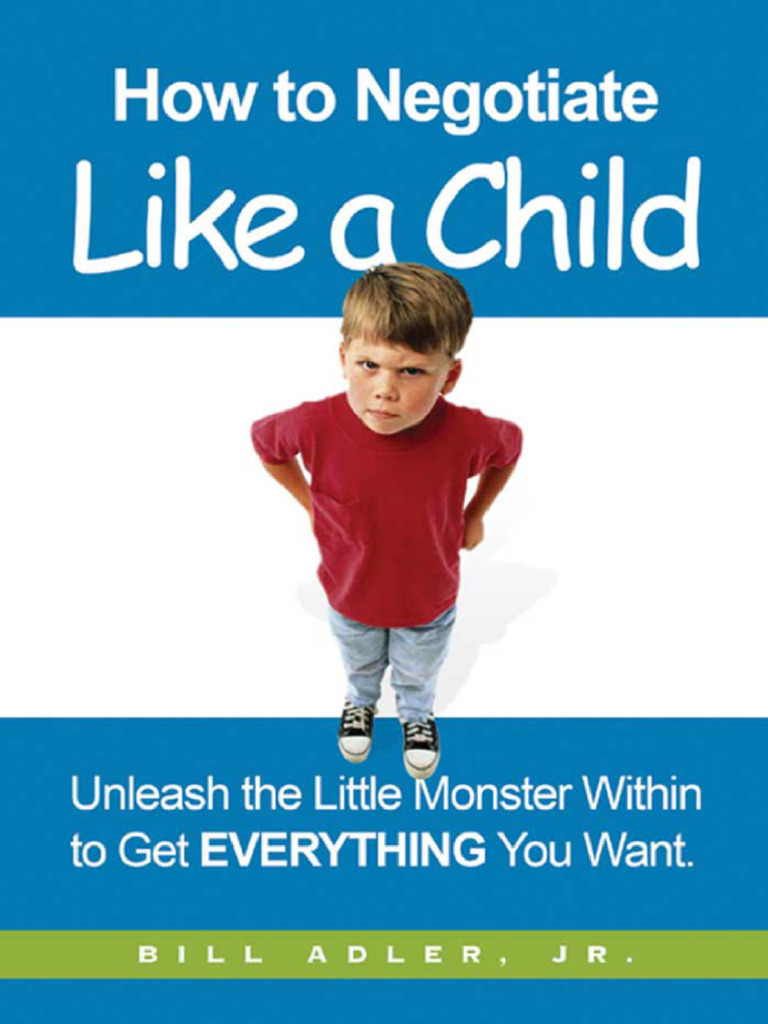 How To Negotiate Like A Child | PDF | Waiting Staff | Adults