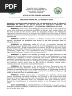 EO-HAPAG For Barangays | PDF | Food Security | Hunger