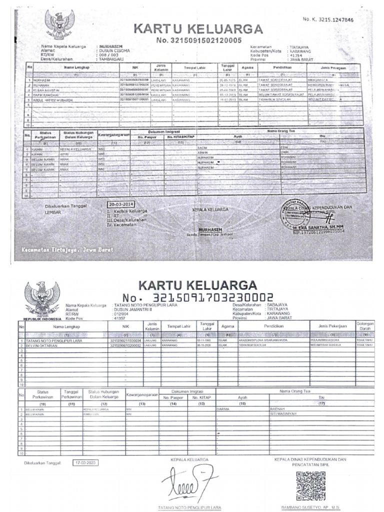 Kartu Keluarga Pdf 