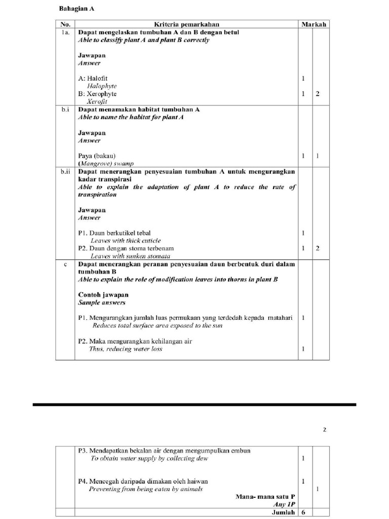 Jawapan Bio t5 Bab 7 | PDF