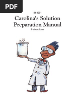 Lab 1 Preparation of Solutions | PDF | Solution | Concentration