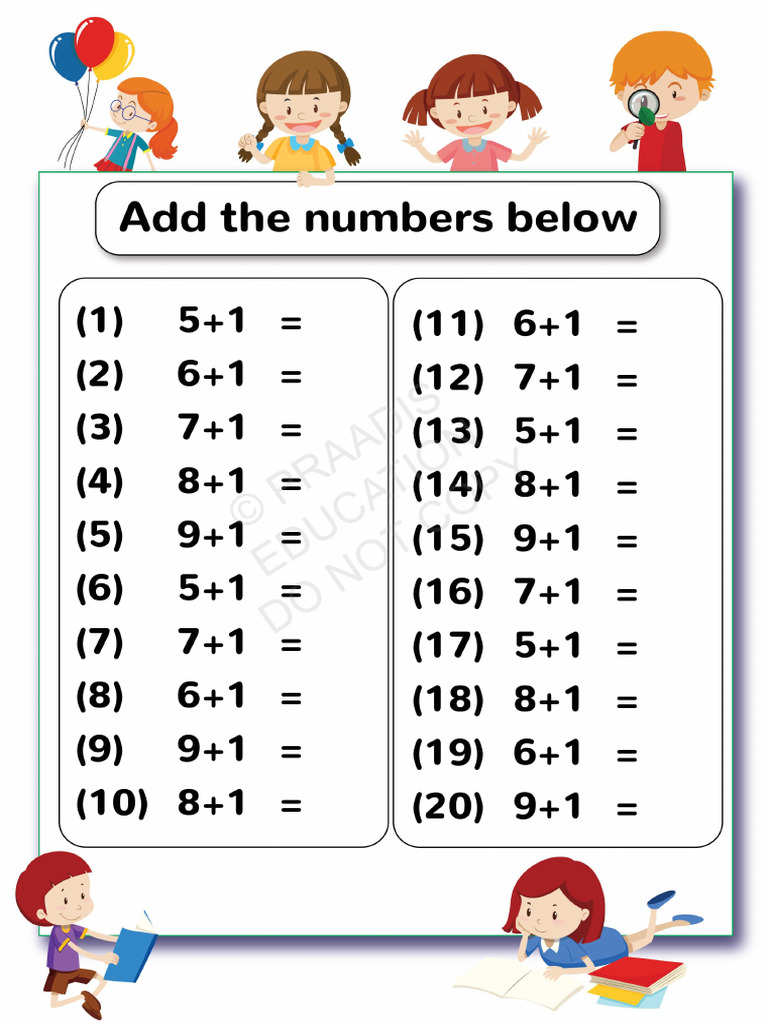 Add The Numbers Below 02 | PDF