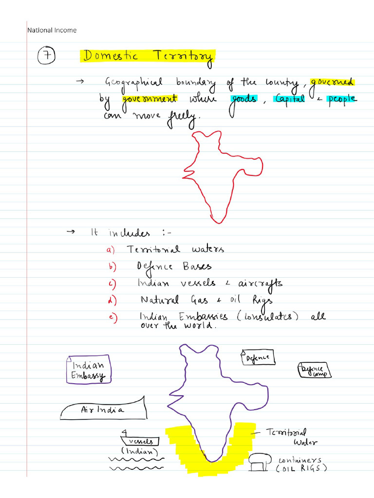 RKG National Income Class Notes | PDF