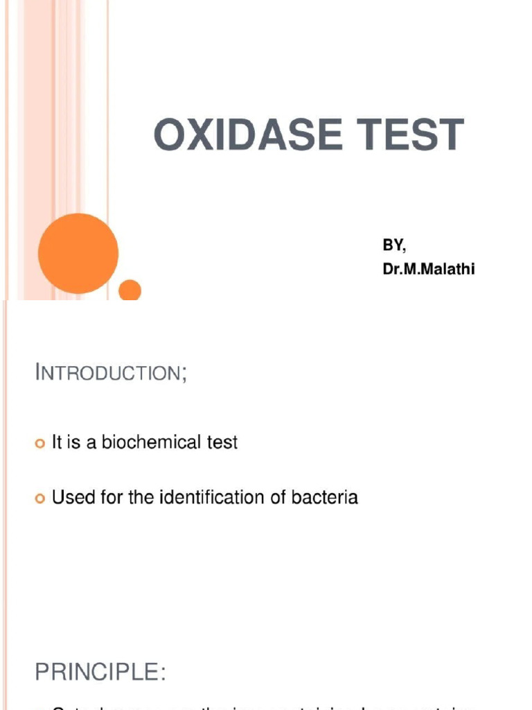 Oxidase Test | PDF