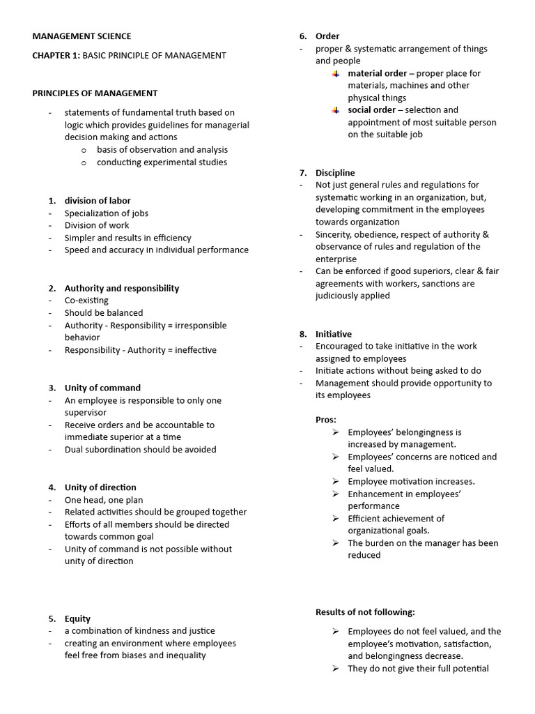 Management Science Lecture | PDF