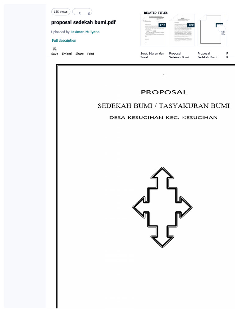 PDF Proposal Sedekah Bumipdf Compress | PDF