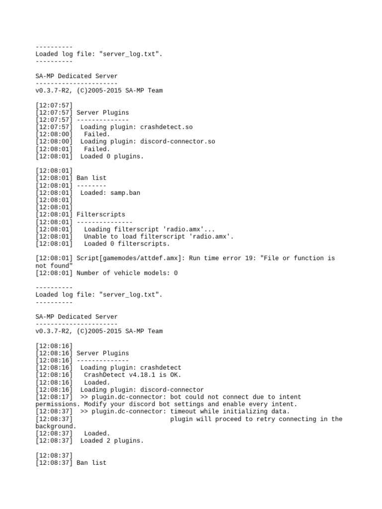 Server Log Pdf