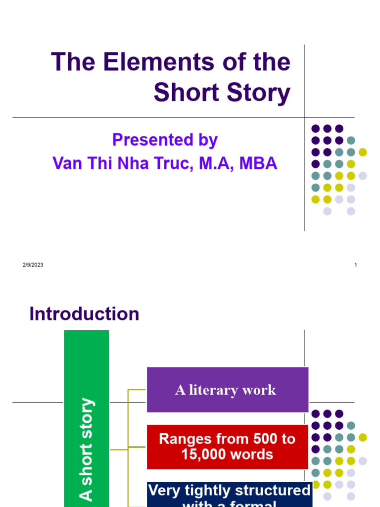 1b. The Elements of The Short Story-TO STS | PDF | Irony | Plot (Narrative)