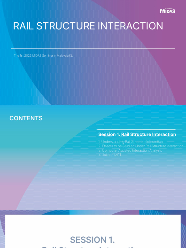 02 Rail Structure Interaction - Monoj of Midas It | PDF
