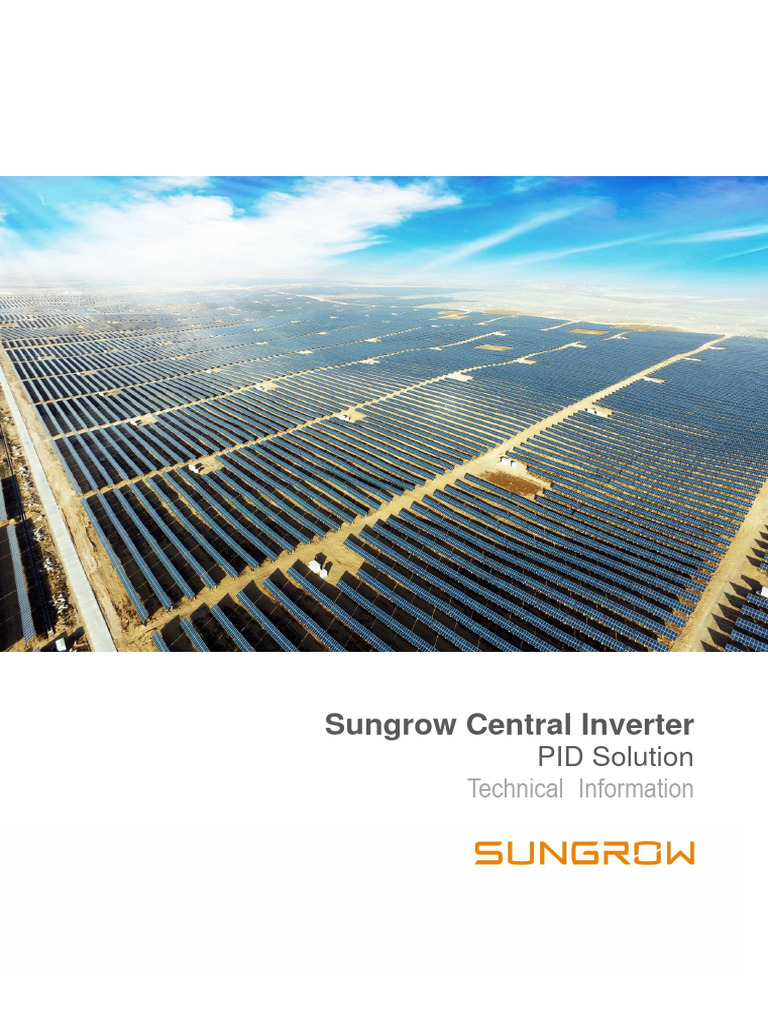 Sungrow Inverter PID Solutions Overview | PDF | Power Inverter | Direct ...