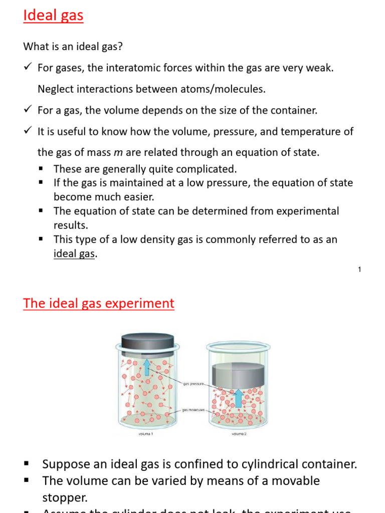 1.3 - The Ideal Gas Law | PDF
