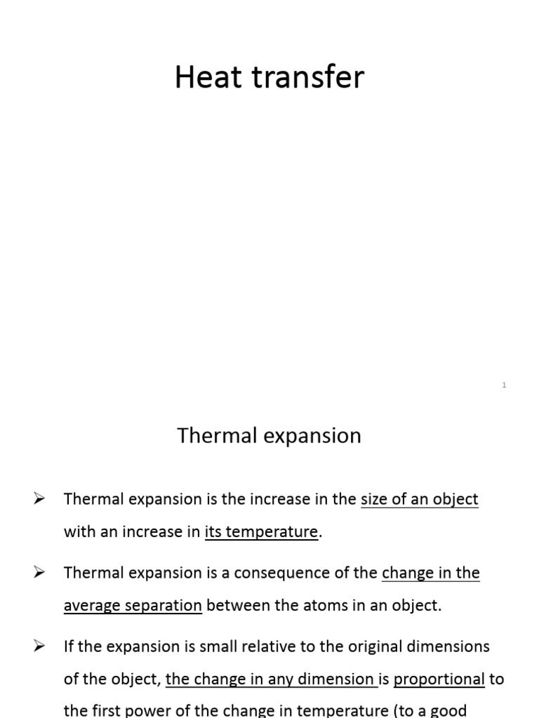 4.1 - Heat Transfer | PDF | Thermal Expansion | Heat Transfer