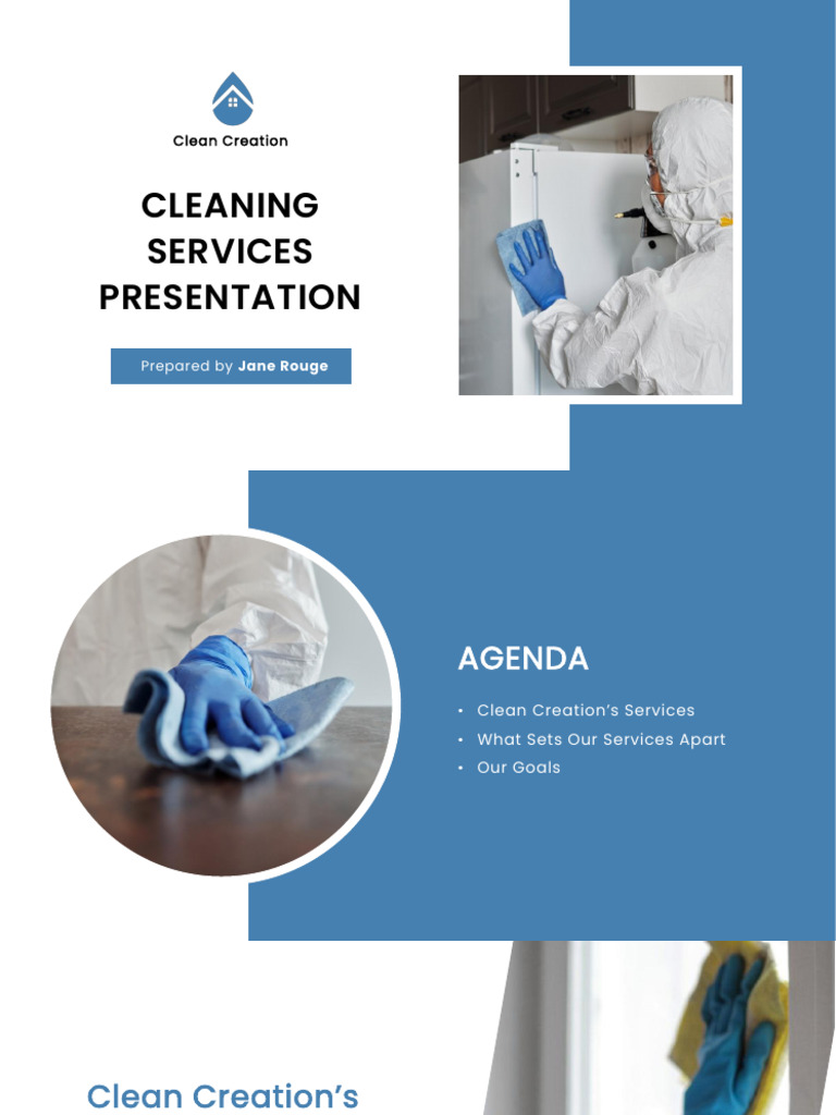 Simple Cleaning Services Presentation Template | PDF | Housekeeping ...