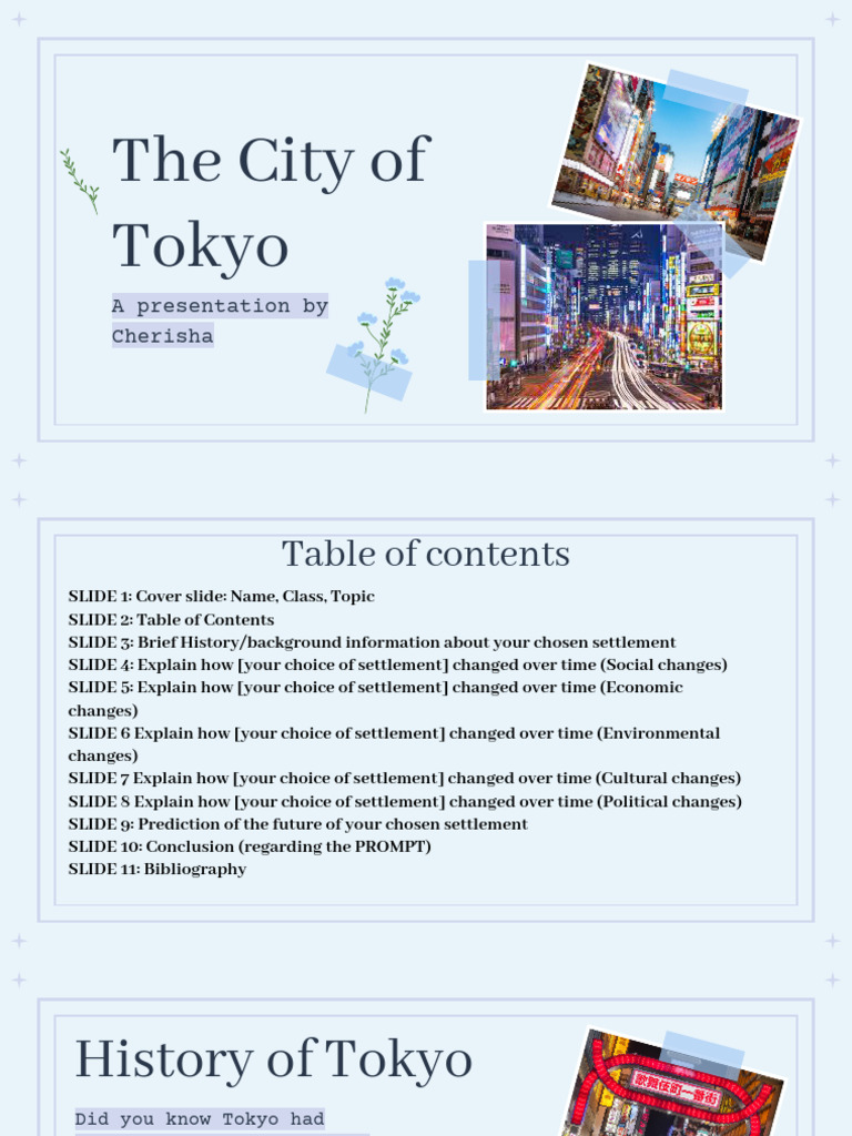 Evolution of Tokyo: History & Future | PDF