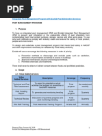 SOP For Pest and Rodent Control Part - 3 | PDF | Pest Control | Pest ...