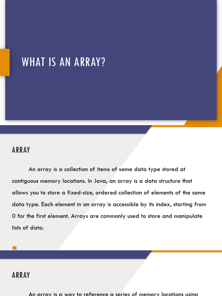 What Is An Array | PDF | Pointer (Computer Programming) | Integer (Computer Science)