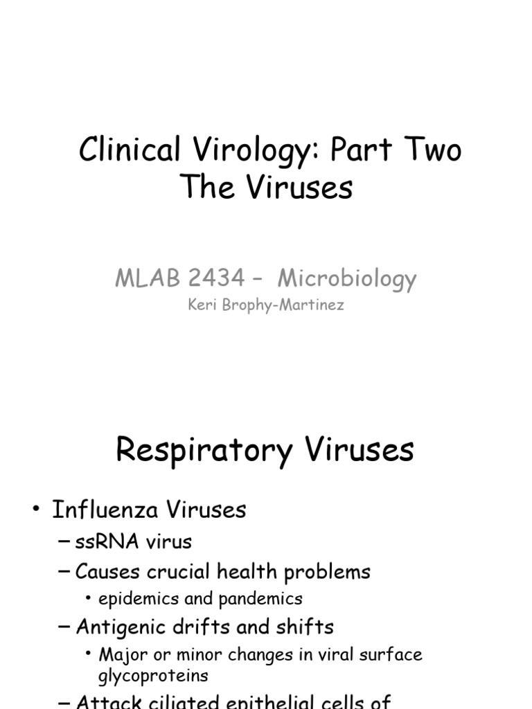 Clinical Virology | PDF