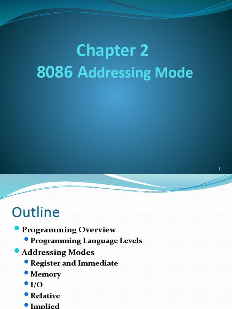 Chapter 2 Addressing Modes 2009 V STD | Download Free PDF | Assembly ... Chapter 2 Addressing Modes 2009 V STD | Download Free PDF | Assembly ...