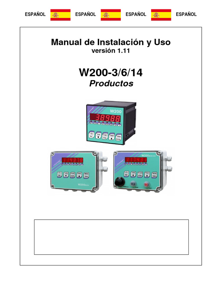 W200 3 6 14 - Manual - ES | PDF