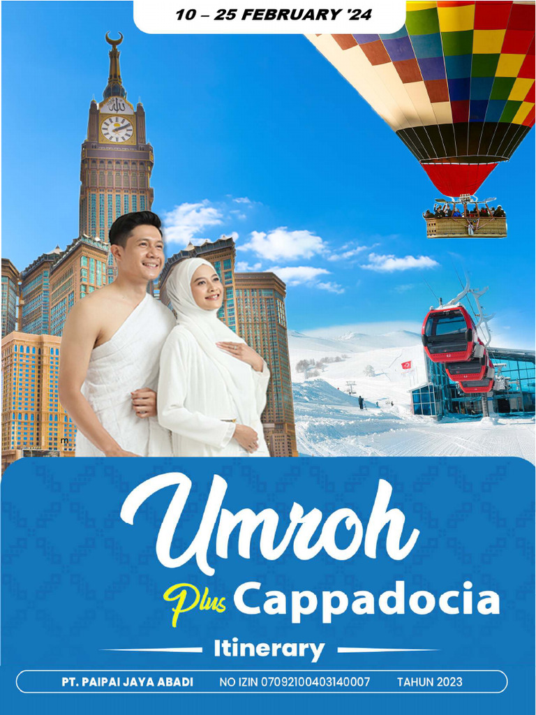 Ut - Umrah Plus Turki Cappadocia 16 Hari | PDF