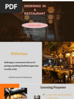 Ordering at A Restaurant ESL Lesson Plan - Fluentize | PDF ...