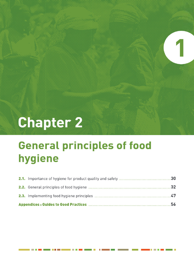 Chapter 2 - General Principles of Food Hygiene | PDF