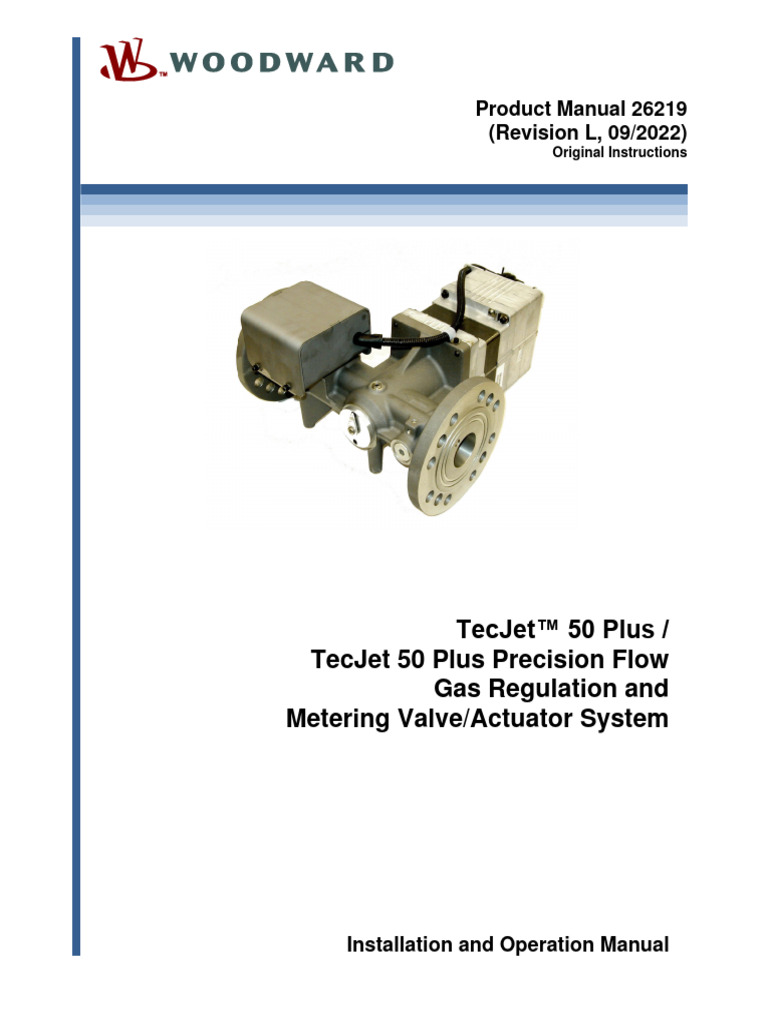 Tecjet™ 50 Plus / Tecjet 50 Plus Precision Flow Gas Regulation and Metering Valve/Actuator ...