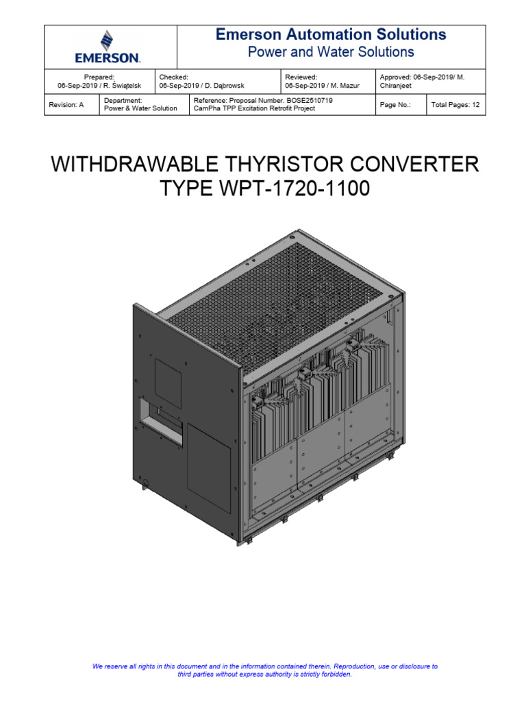 Thyristor Bridge Data Sheet Updated - 190322021 | PDF
