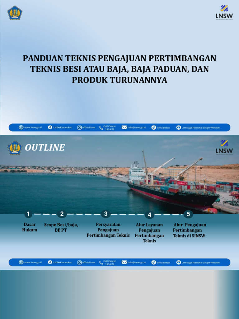 (LNSW Kemenkeu) Modul Pertek Besi Baja, Baja Paduan, Produk Turunannya ...