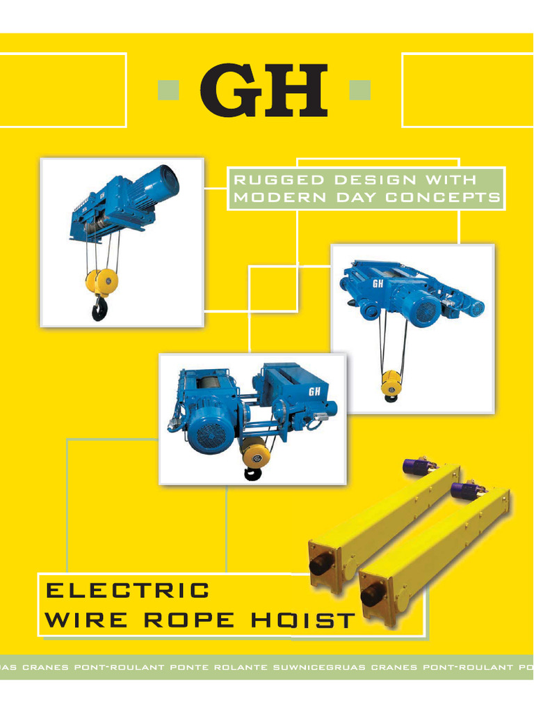 GH Electric Wire Rope Hoists | PDF