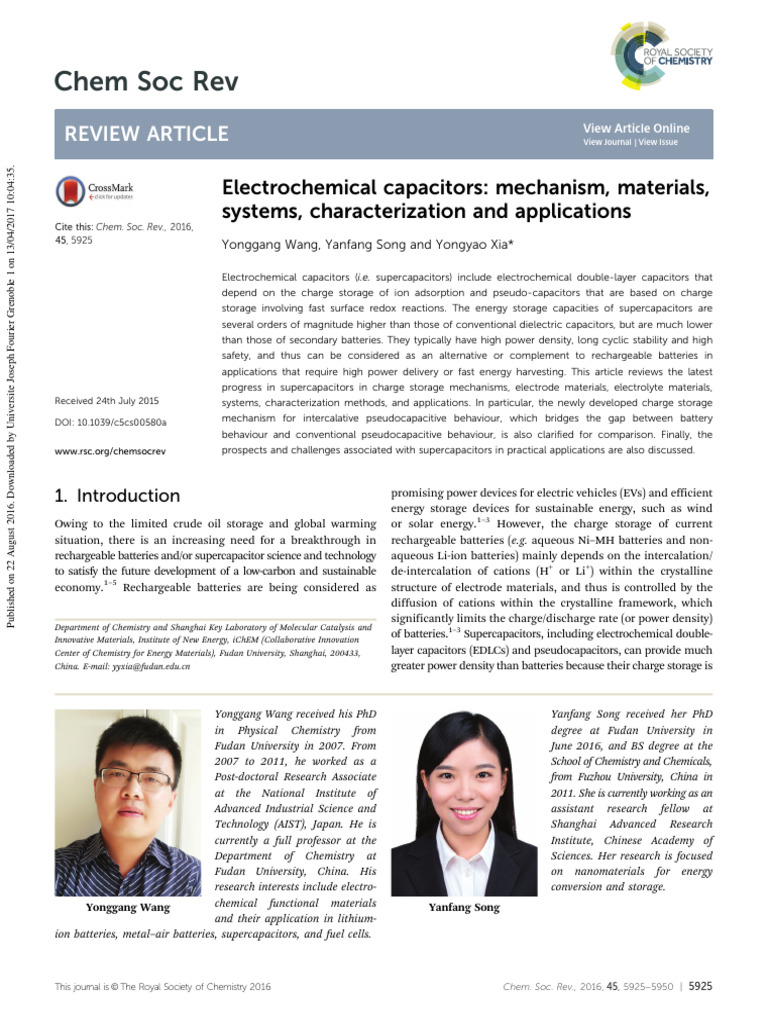 Chem Soc Rev: Review Article | PDF