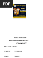 Lower Primary Time Table | PDF | Cognition | Learning