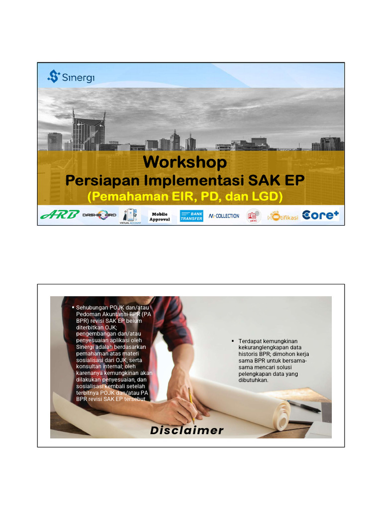 Pelatihan Kesiapan Implementasi SAK EP Tahap1 BPR PGG | PDF