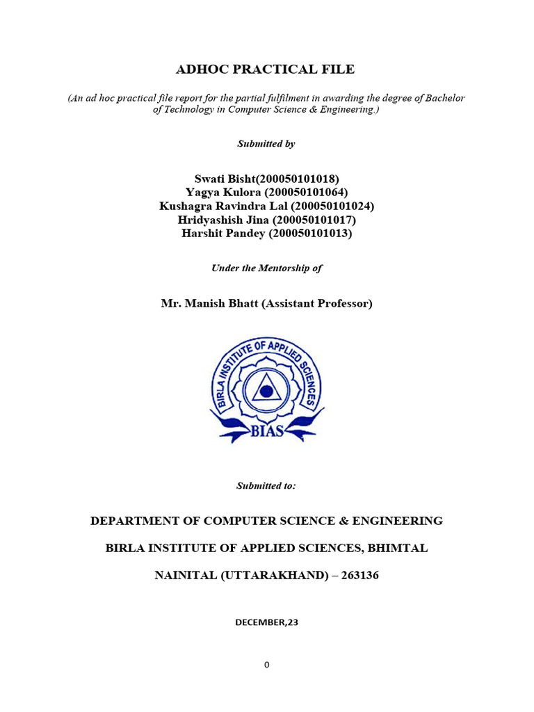 Adhoc | PDF | Computing | Science