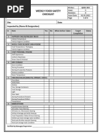 Deep Frying Oil Managment Checklist: Year: - Month | PDF