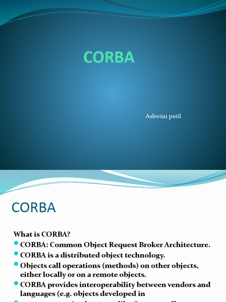 Unit 3 Pdf Common Object Request Broker Architecture Object Computer Science