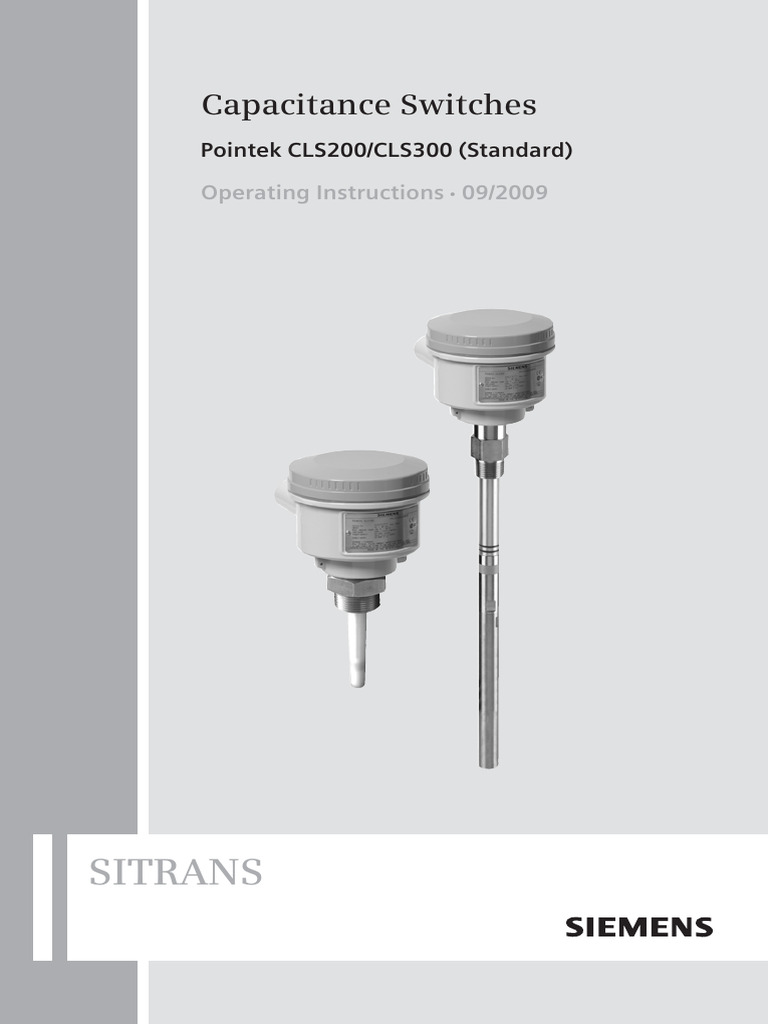 Sygnalizator Poziomu Siemens LS 200 | PDF | Relay | Switch